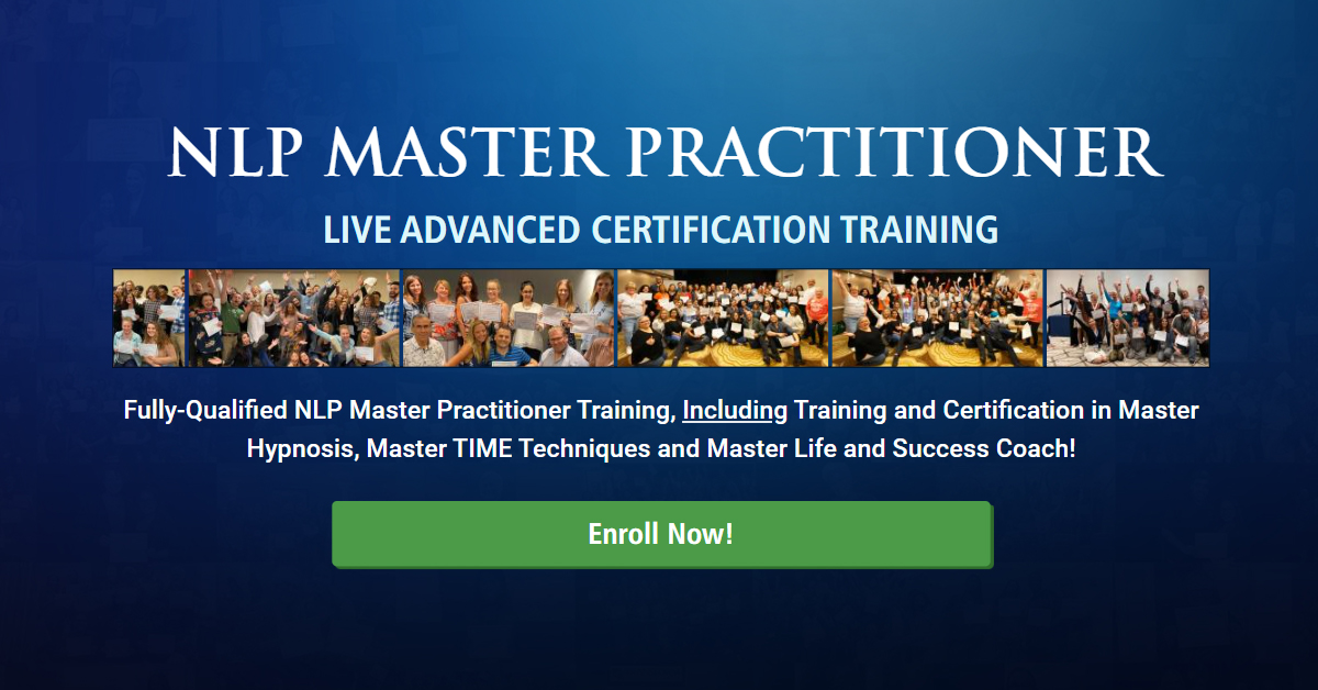 NLP Master Practitioner Training with Transform Destiny, including TIME Techniques, Hypnosis and ...